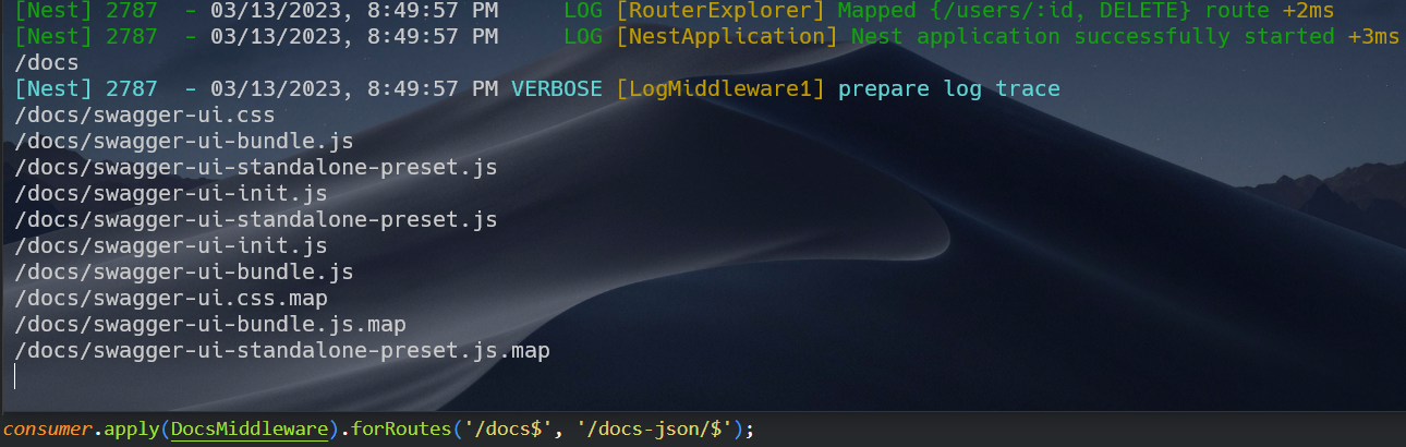 MiddlewareConsumer routing is broken · Issue #8108 · nestjs/nest · GitHub