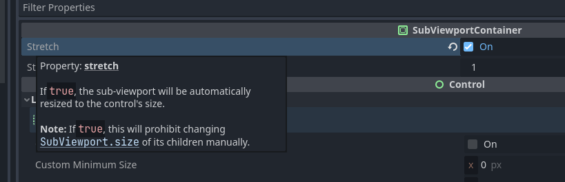 SubViewportContainer does not scale Viewport properly with CanvasItems project scale mode ...