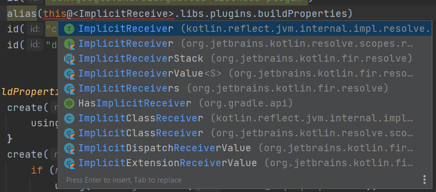 Gradle 7.2 Version Catalog Plugins gives an IDE error "'val Project.libs: LibrariesForLibs' can ...