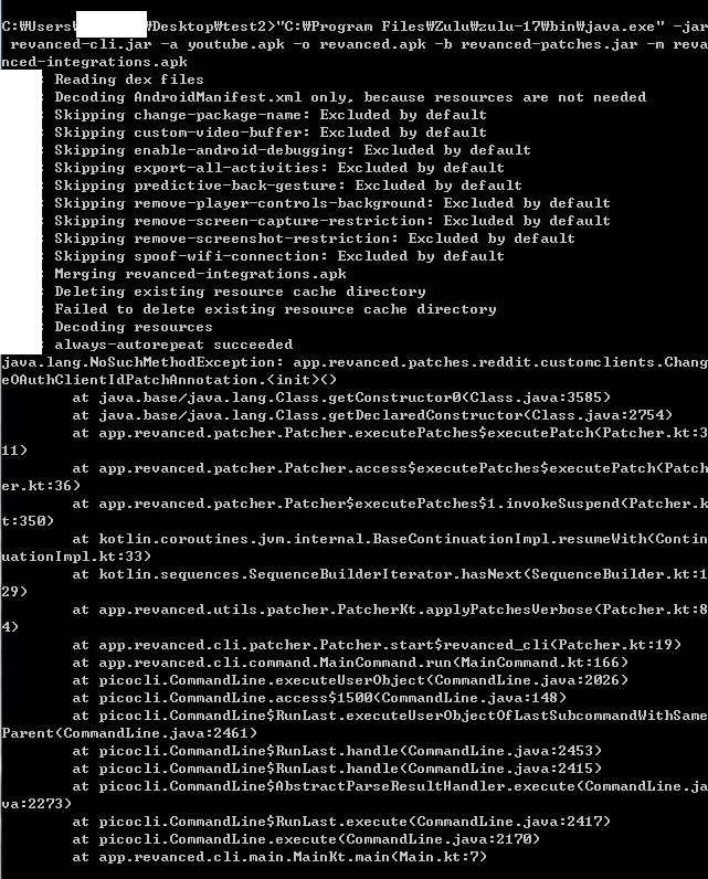 bug: Patching aborted ? · Issue #2548 · ReVanced/revanced-patches · GitHub