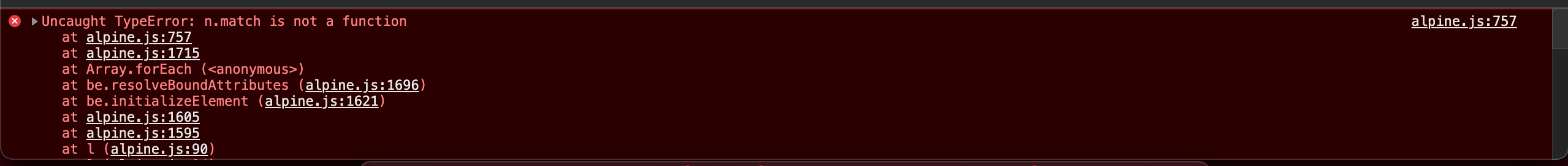 Using x-text inside x-spread doesn't work. Throws error! · Issue #957 · alpinejs/alpine · GitHub