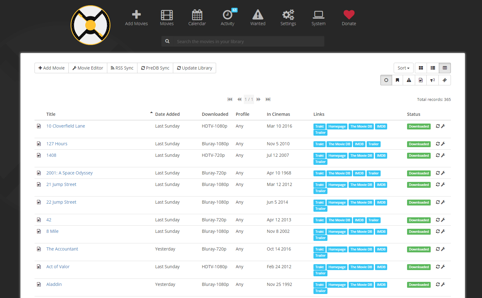 Sort by Downloaded (Quality) Shows All Movies Missing · Issue #2195 · Radarr/Radarr · GitHub