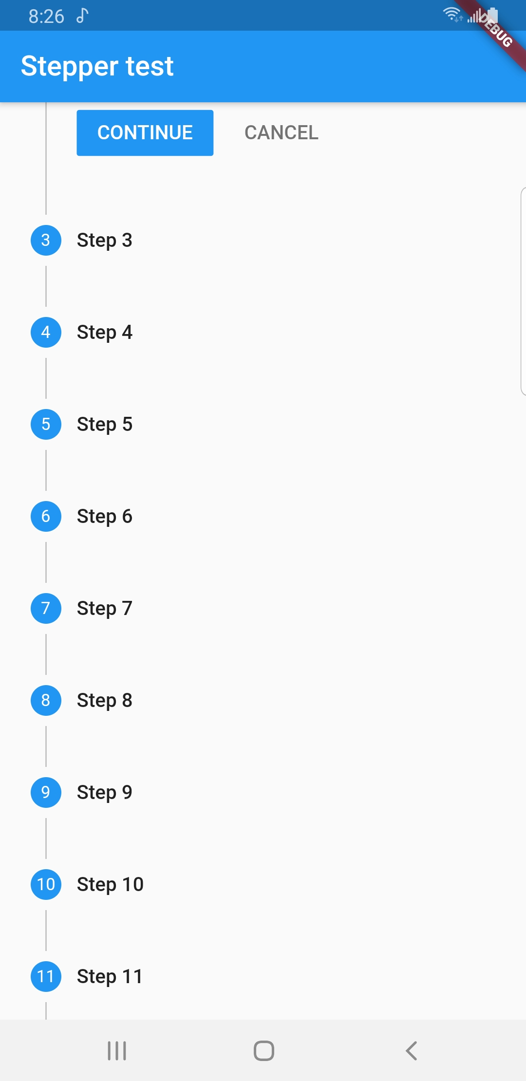 Material Stepper scrolled past title if stepper is too long · Issue ...