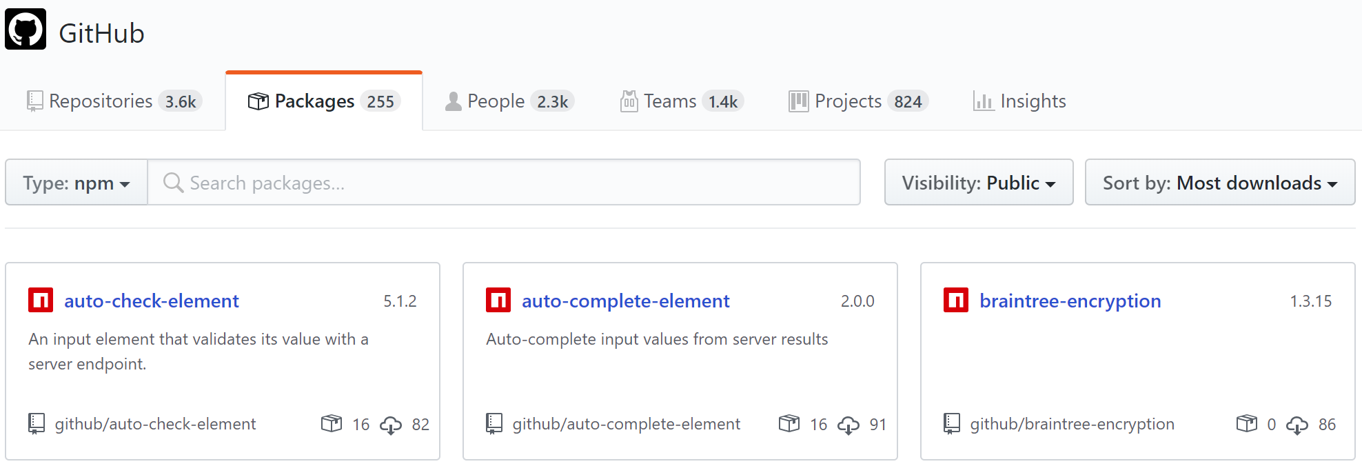 GitHub Packages: Filtering for package search results - GitHub Changelog