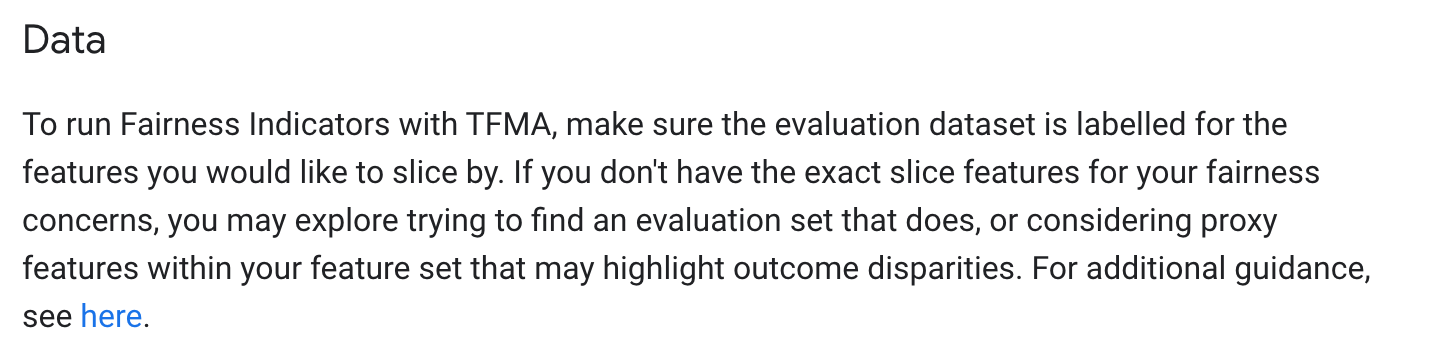 Broken URL in Fairness Indicators documentation · Issue #1769 · tensorflow/tfx · GitHub