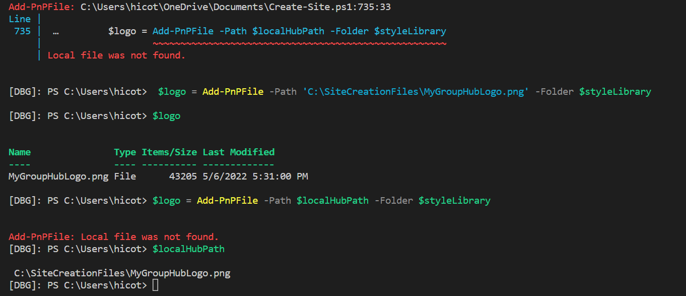 Add Pnpfile Local File Was Not Found · Issue 1845 · Pnppowershell