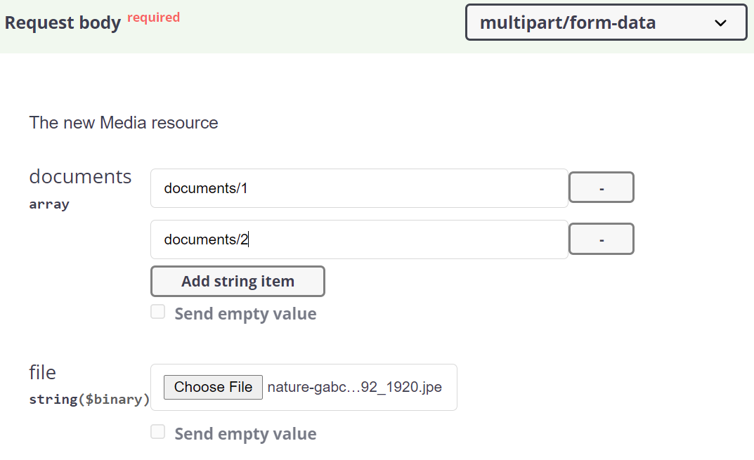 Generated Open-API documentation doesn't work with multipart and arrays · Issue #2111 · api ...
