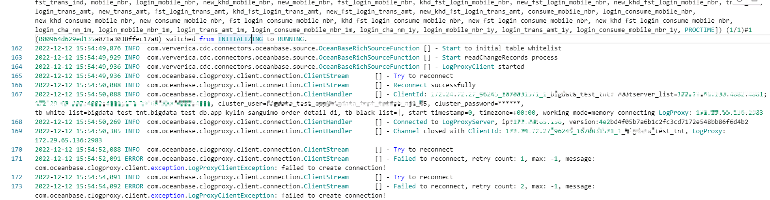 Bug 断开连接时，clientid 无法断开 · Issue 65 · Oceanbaseoblogclient · Github 