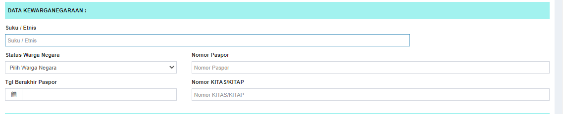 Penambahan Form atau Baris Input Data Suku/Etnis Warga di Biodata ...
