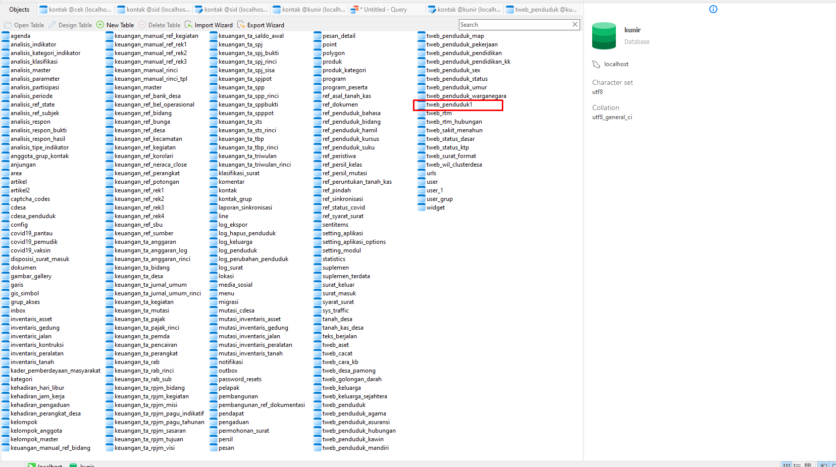 Bug/error: gagal migrasi desa kunir · Issue #6282 · OpenSID/OpenSID · GitHub