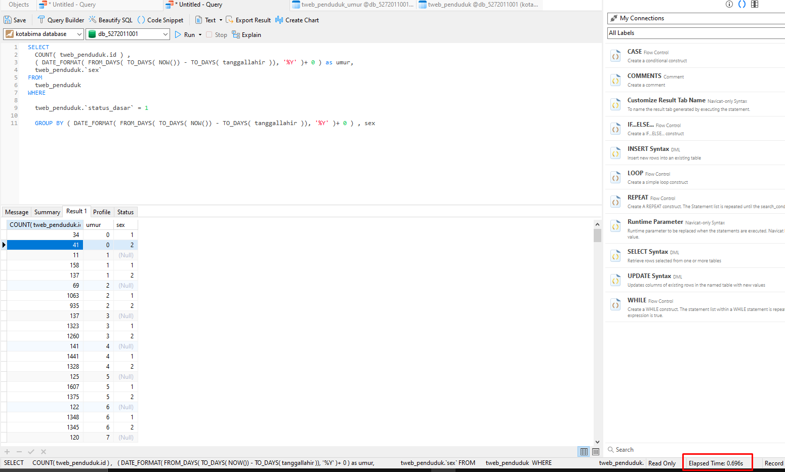Performa statistik perlu disesuaikan untuk data cukup besar · Issue #179 · OpenSID/OpenKab · GitHub