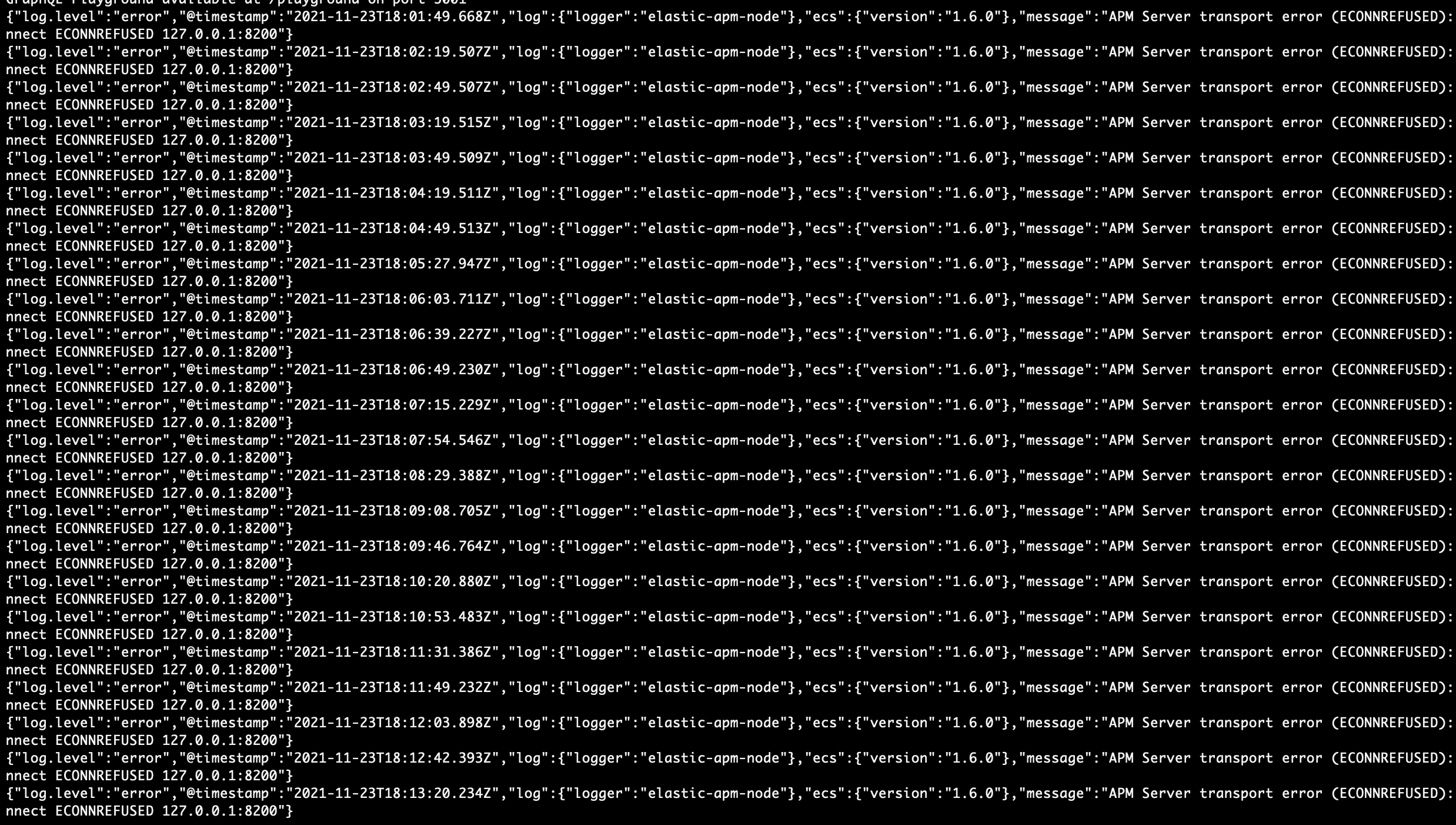 Error/warnings after upgrade · Issue #2464 · elastic/apm-agent-nodejs · GitHub