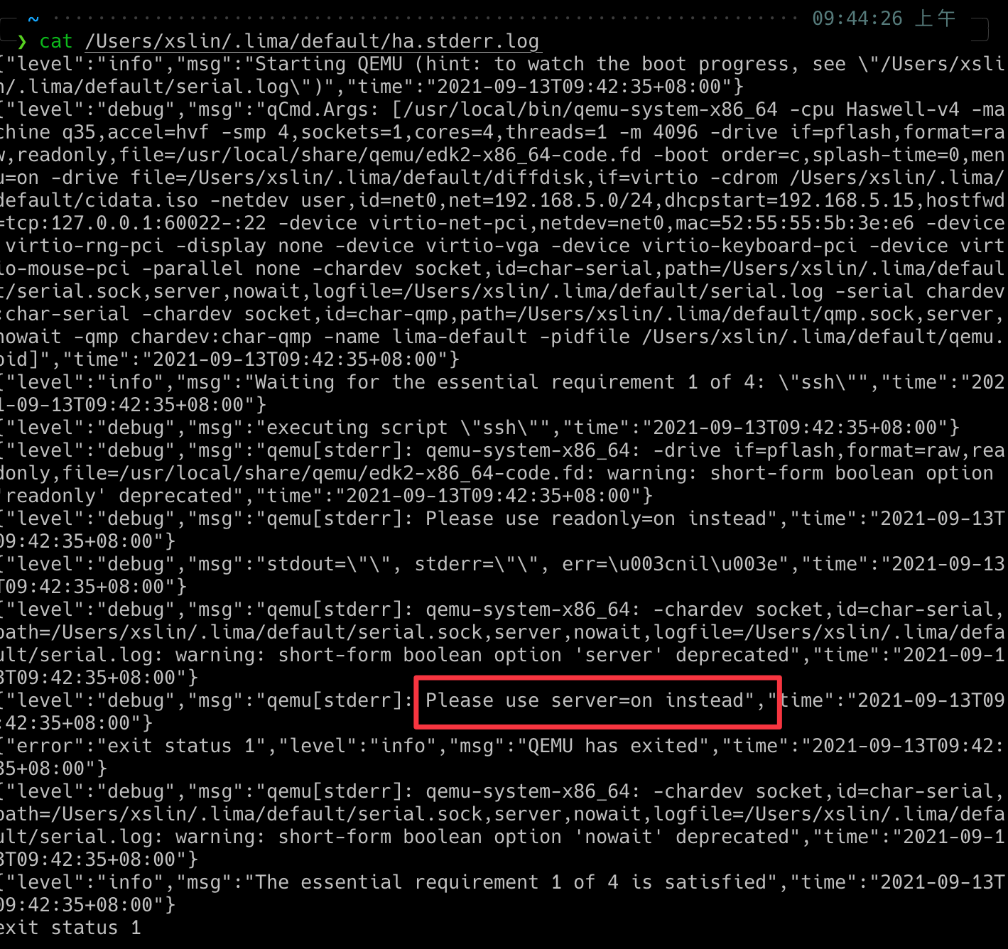 limactl start can not work when reboot system · Issue #236 · lima-vm/lima · GitHub