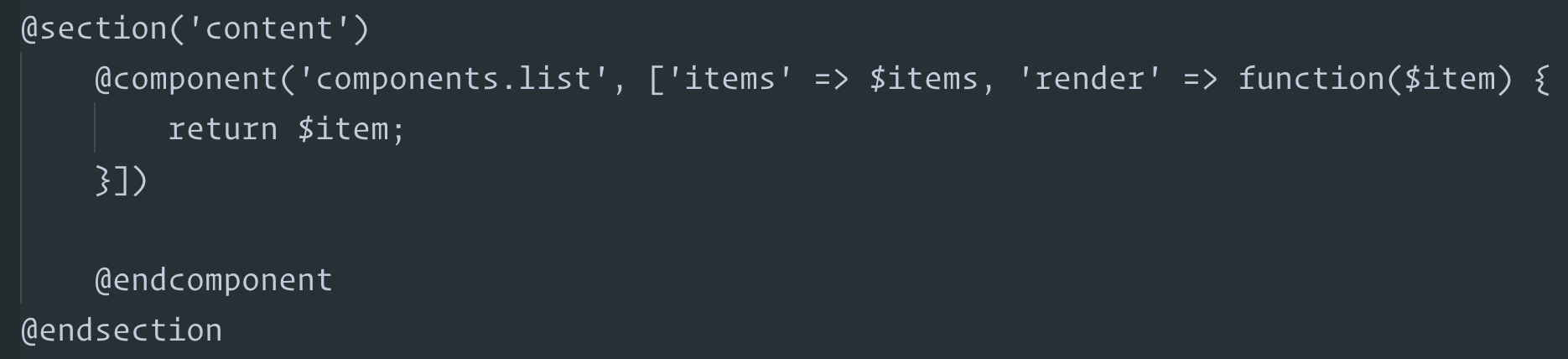 [Proposal] Render slots for components · Issue #1389 · laravel/ideas · GitHub