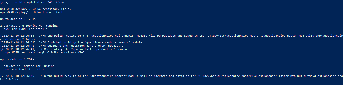 Mbt build command getting stuck on a windows machine · Issue #800 · SAP/cloud-mta-build-tool ...