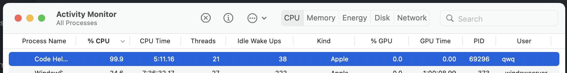Code Helper (Plugin) generating 100% cpu usage · Issue #183454 · microsoft/vscode · GitHub
