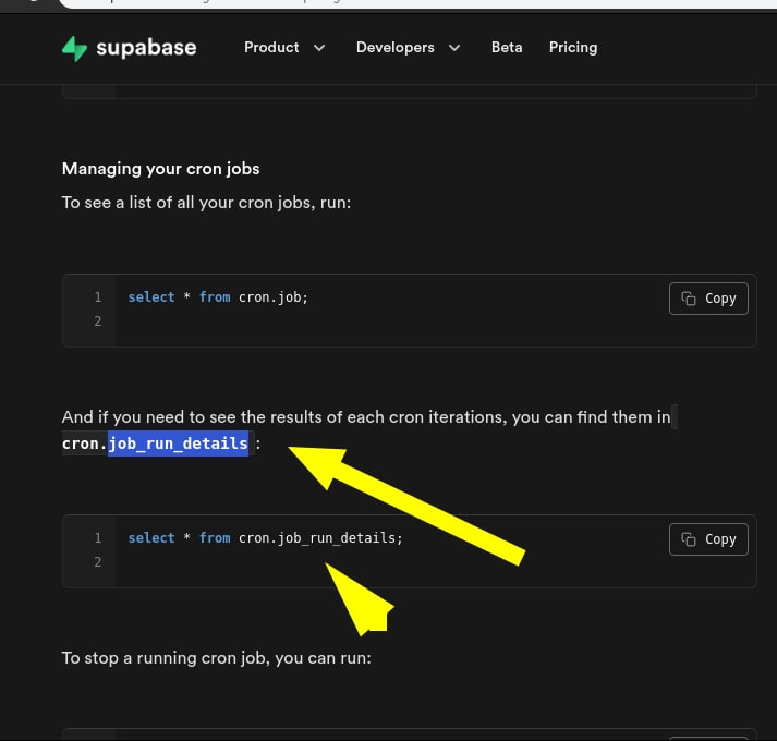 pg_cron / seems job never executed · Issue #1703 · supabase/supabase · GitHub