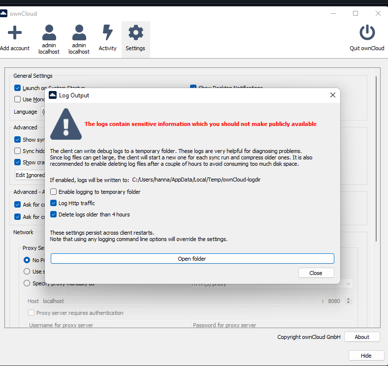 "no owncloud connection configured" · Issue #9120 · owncloud/client · GitHub