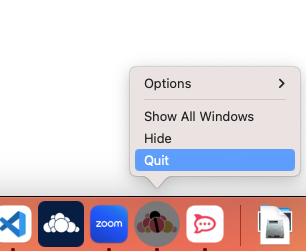 [QA] Mac: Can't quit the client from Dock when Wizard is open · Issue #10485 · owncloud/client ...
