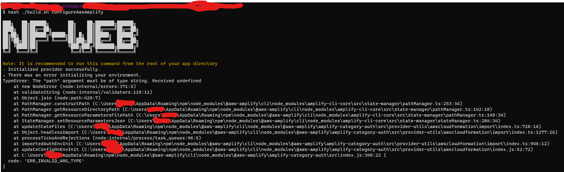 Running Amplify CLI inside Docker Container - Error: auth headless is missing the following ...