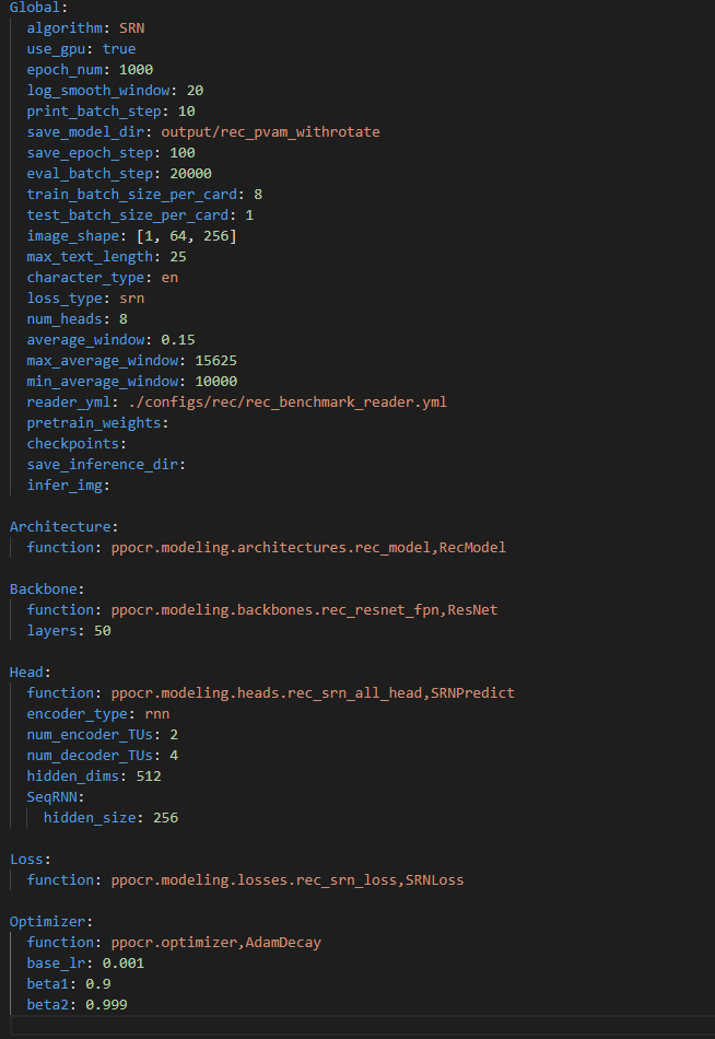 关于SRN fine-tune · Issue #1348 · PaddlePaddle/PaddleOCR · GitHub