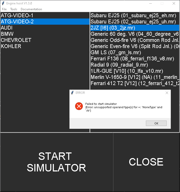 Most engines do not work · Issue #10 · sta0003/EngineHoist · GitHub