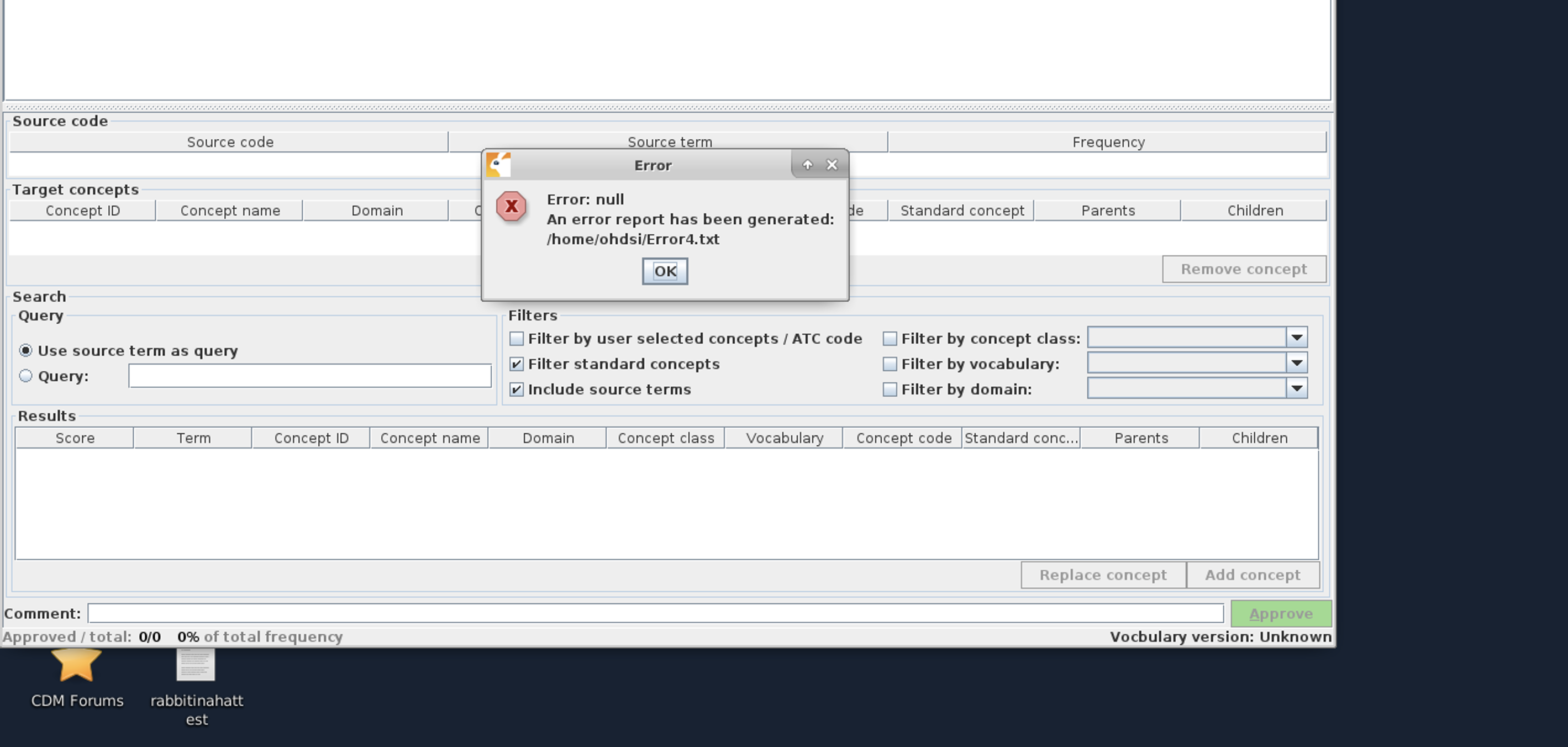 Index Building Errors · Issue #70 · OHDSI/Usagi · GitHub