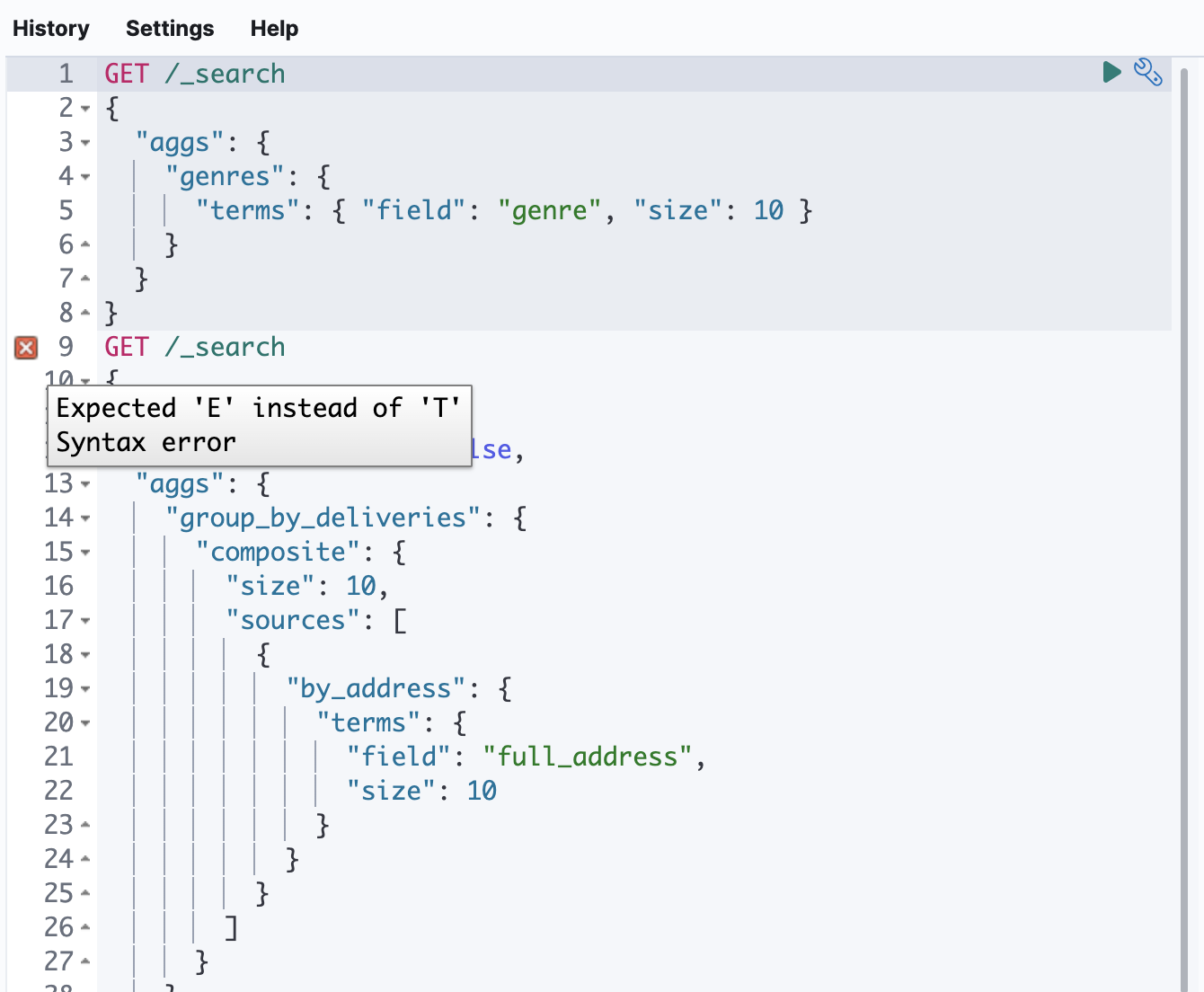 [Devtools] Ace editor error while adding second request · Issue #120583 · elastic/kibana · GitHub