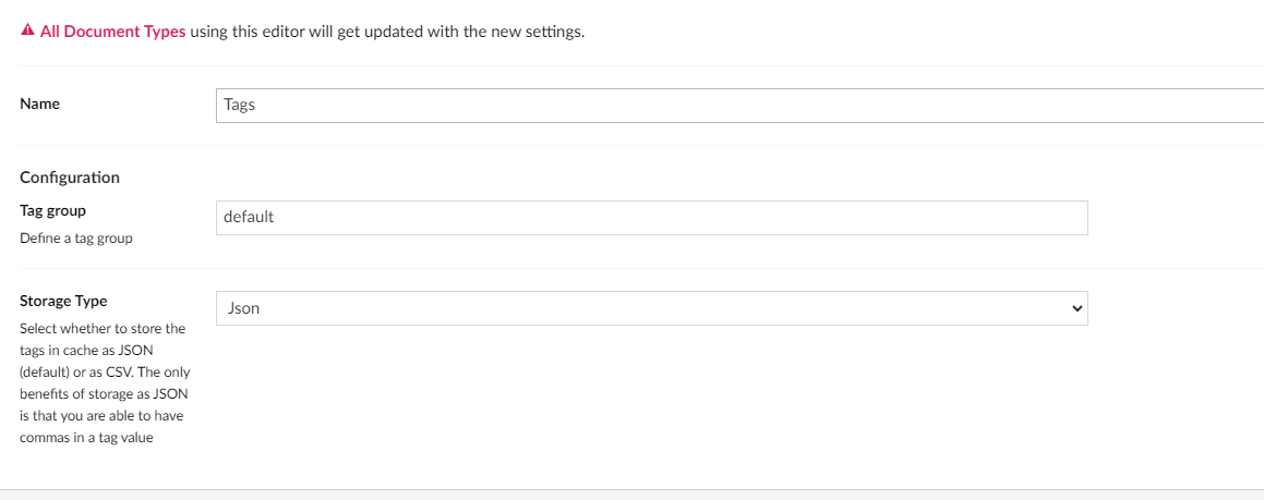 Tags: Inconsistent Value Type Update in Database When Switching Datatype Option from JSON to CSV ...