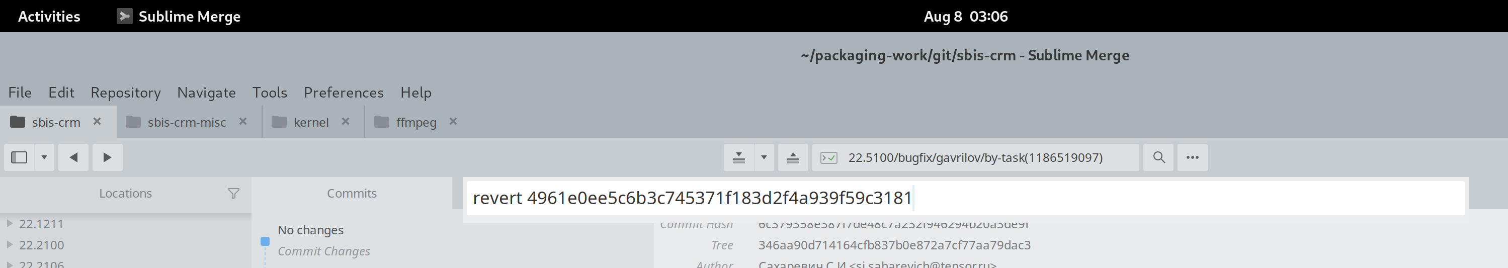 "git revert" command not available from command palette · Issue #1568 · sublimehq/sublime_merge ...