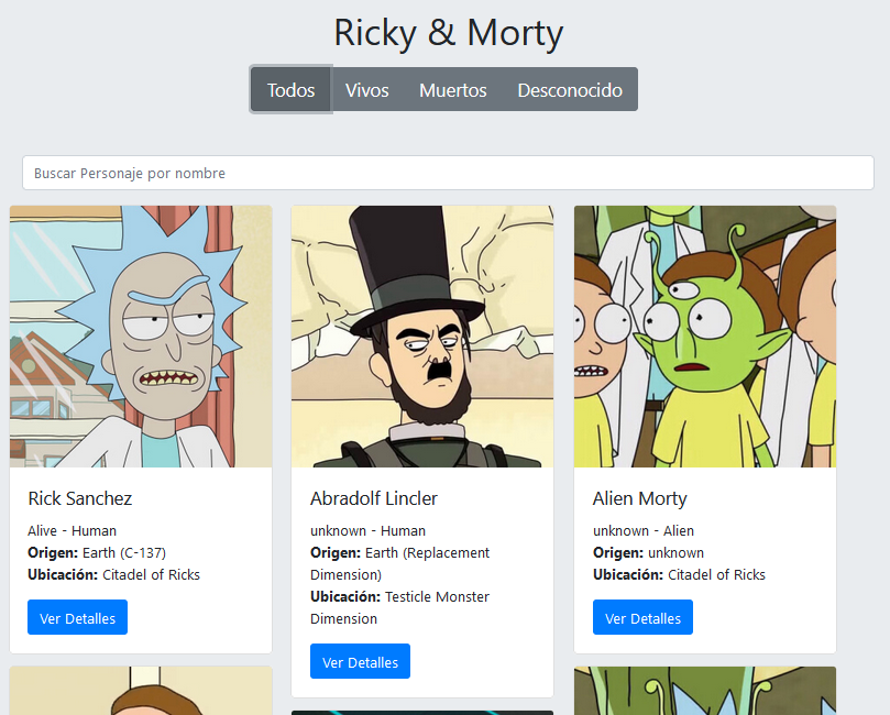 GitHub - catolsto/ricky-morty: API de Ricky and Morty