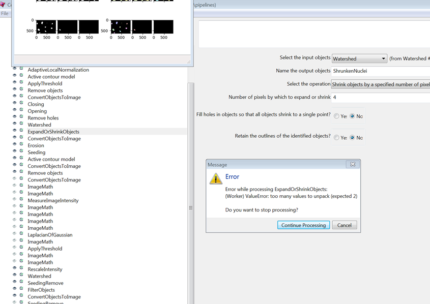 Expandorshrinkobjects Module Yields Valueerror Message · Issue 2830 · Cellprofilercellprofiler