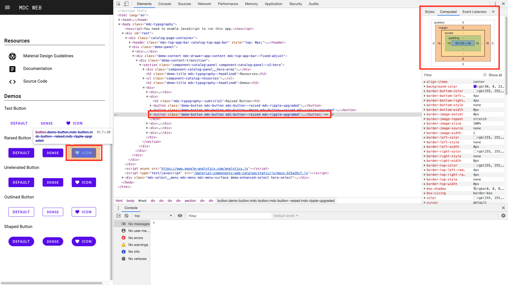 [Button] Button's padding-left isn't change when icon is added · Issue ...