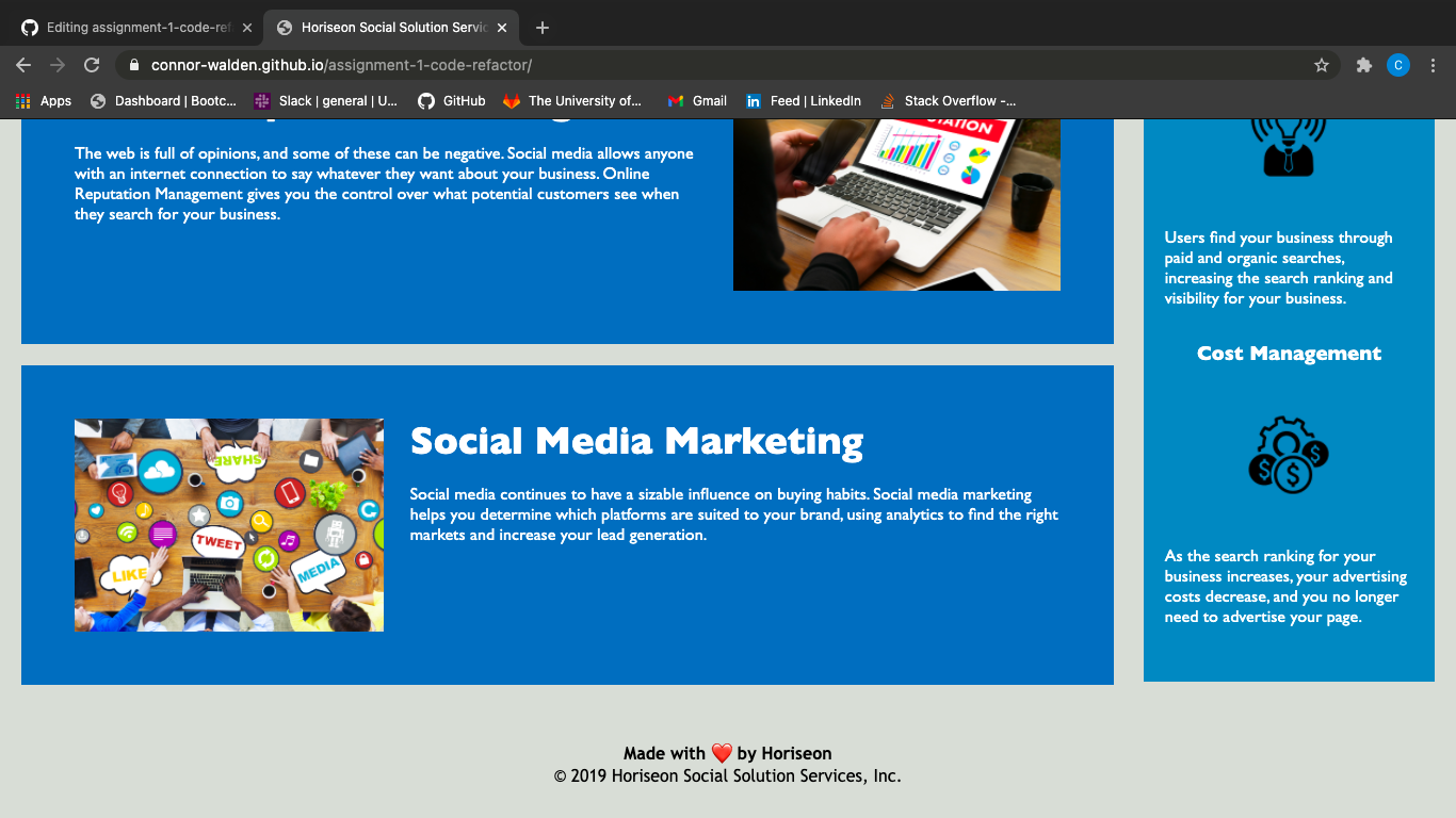 GitHub - Connor-Walden/code-refactor: Refactor a marketing company's website. Assignment 1 from ...