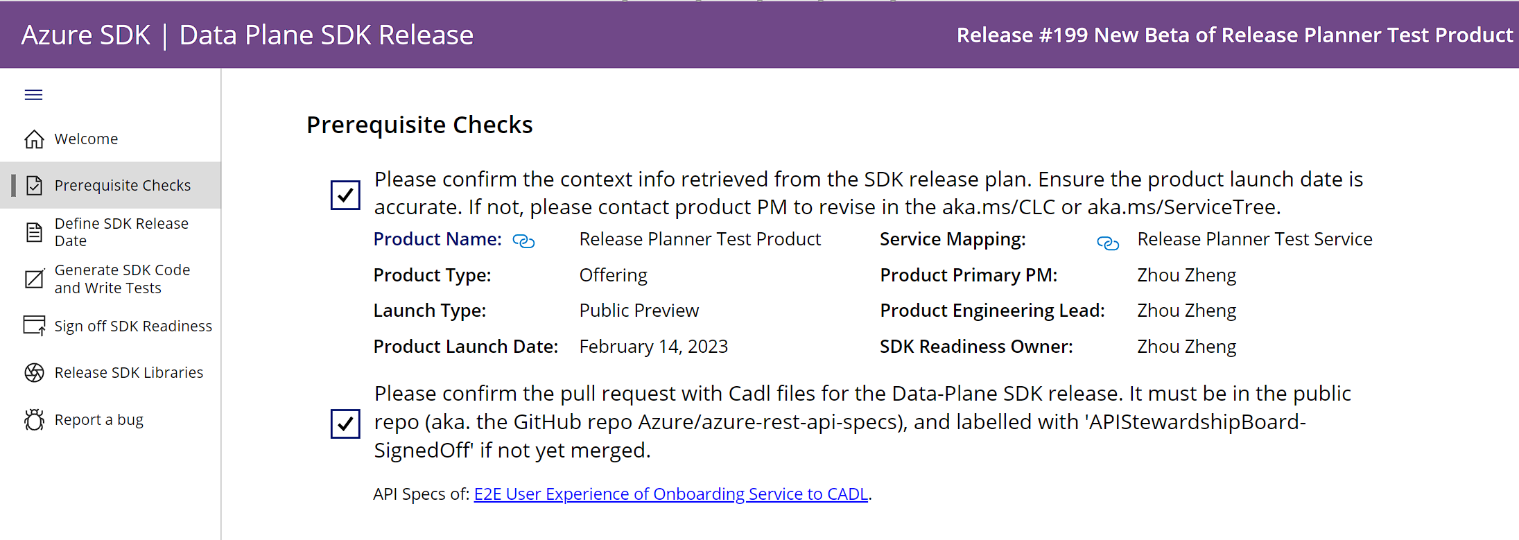 Redesign of UI and logic to enable user to change the PR associated with release plan for API ...