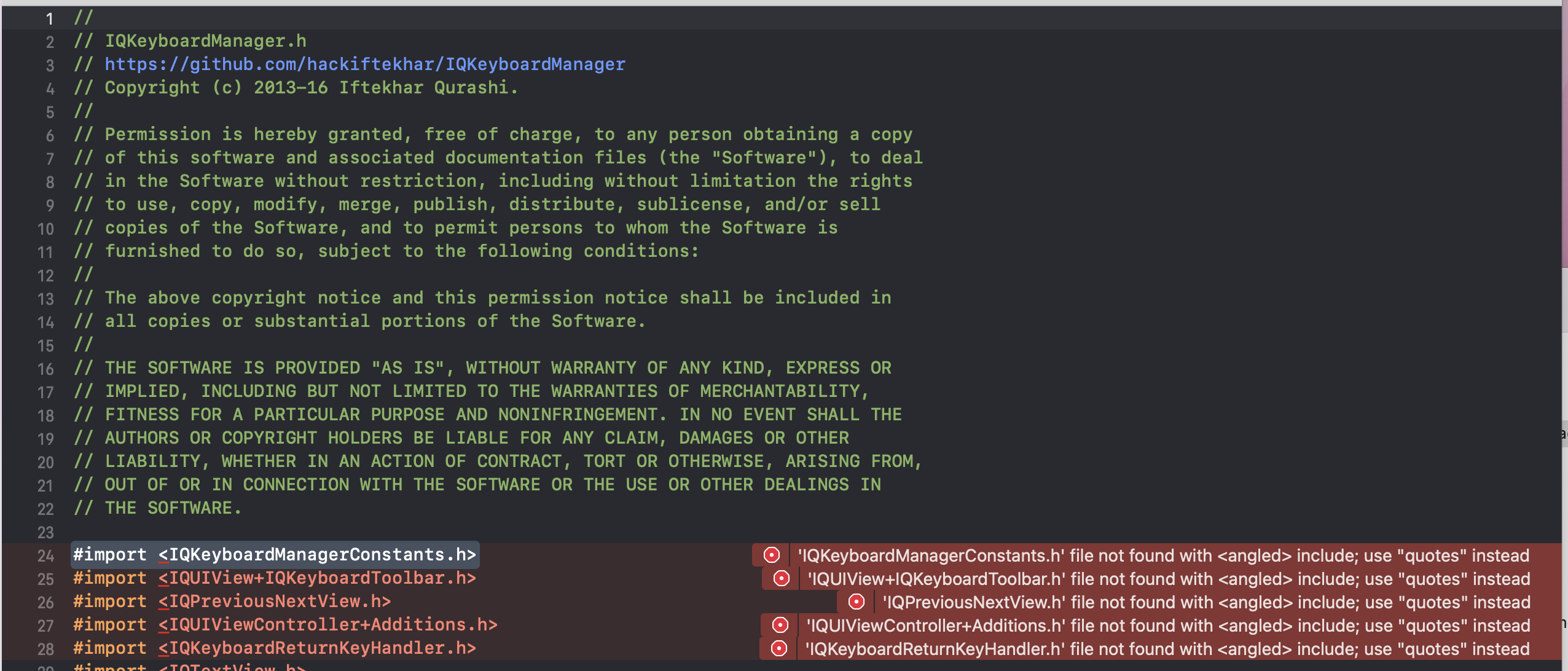 I downloaded the library today to replace the old library in my project. When importing, I ...