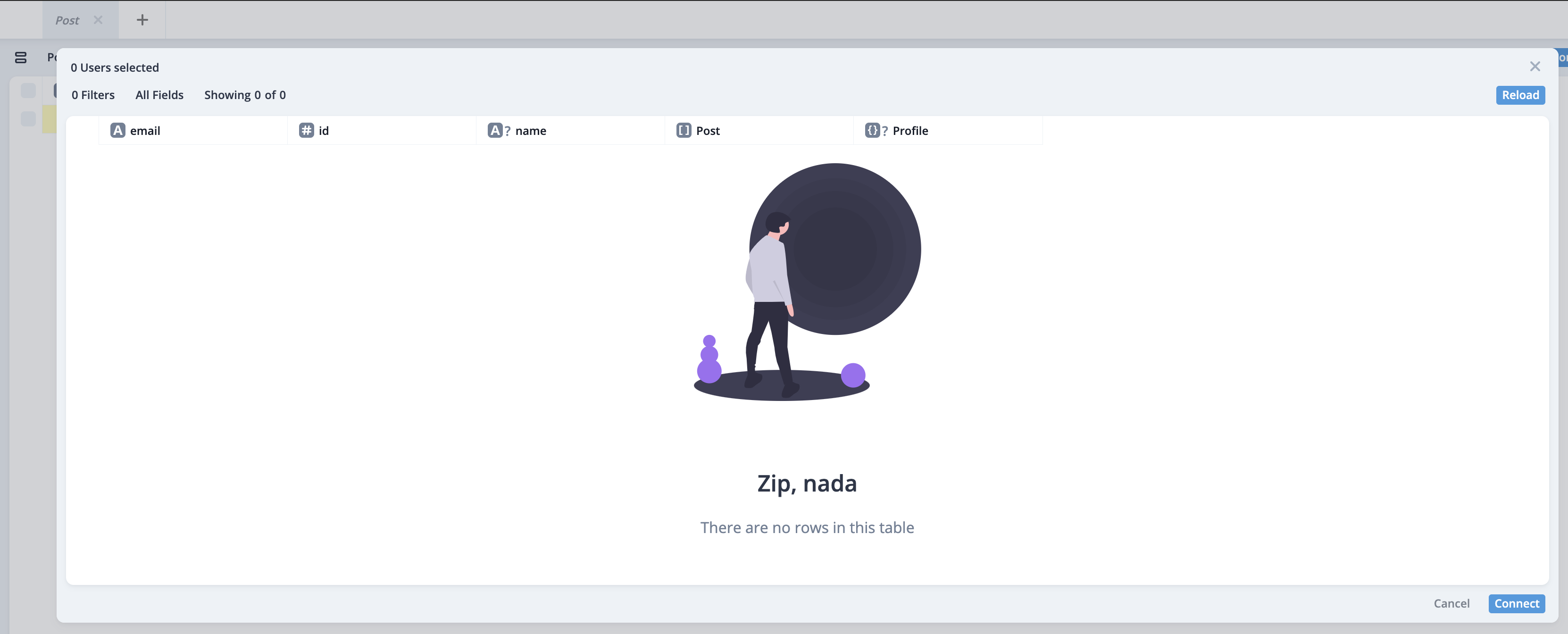 [Prisma Studio] As a user, I can do the same CRUD operations on the modal when trying to link ...