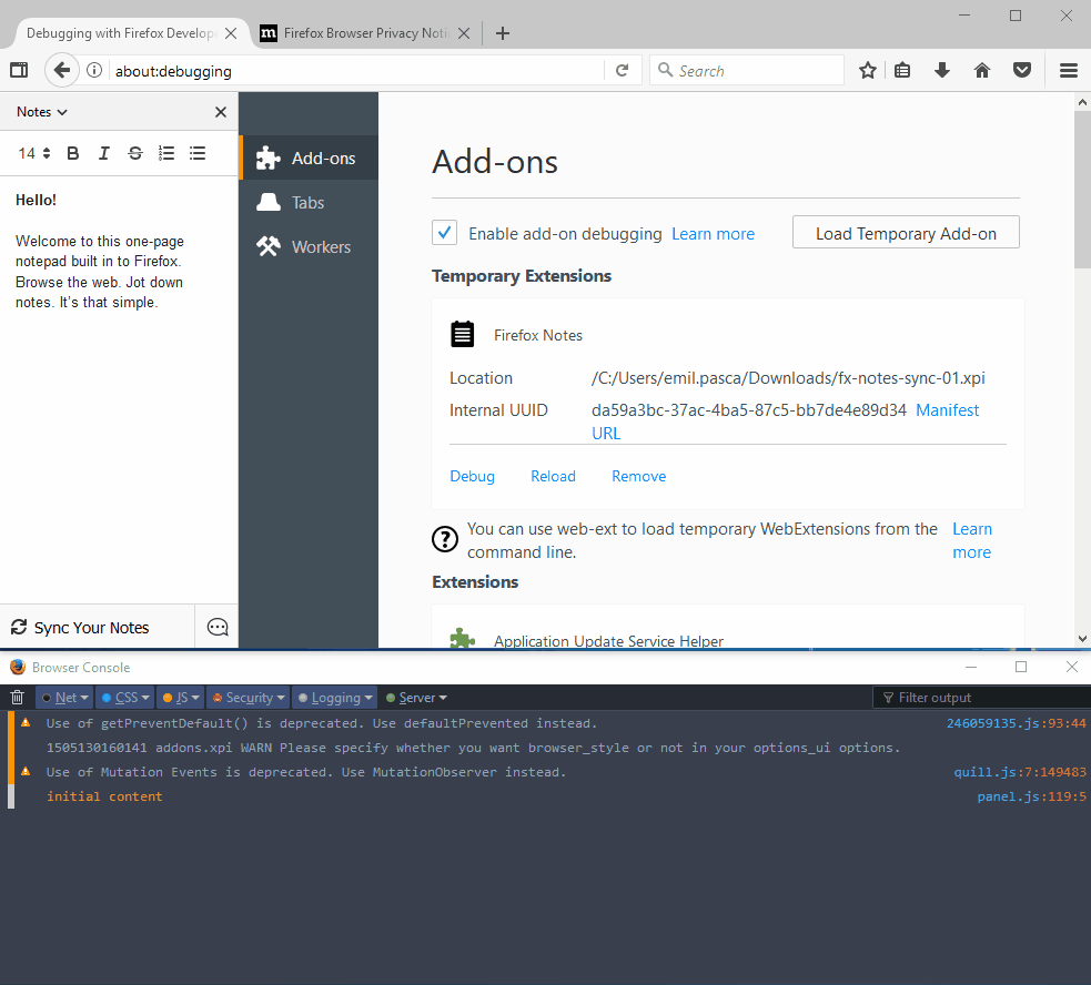 Notes "Sign in" window is wrongly opened even if already signed in ...
