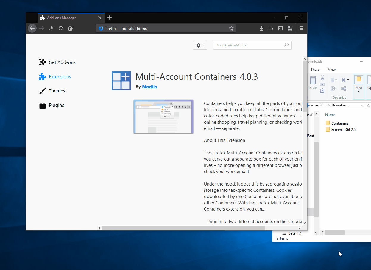 Saving HTML pages while viewing in containers reverts to default identity · Issue #519 · mozilla ...