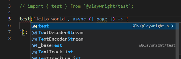 [Question] VSCode IntelliSense - Playwright Import not working automatically · Issue #19329 ...