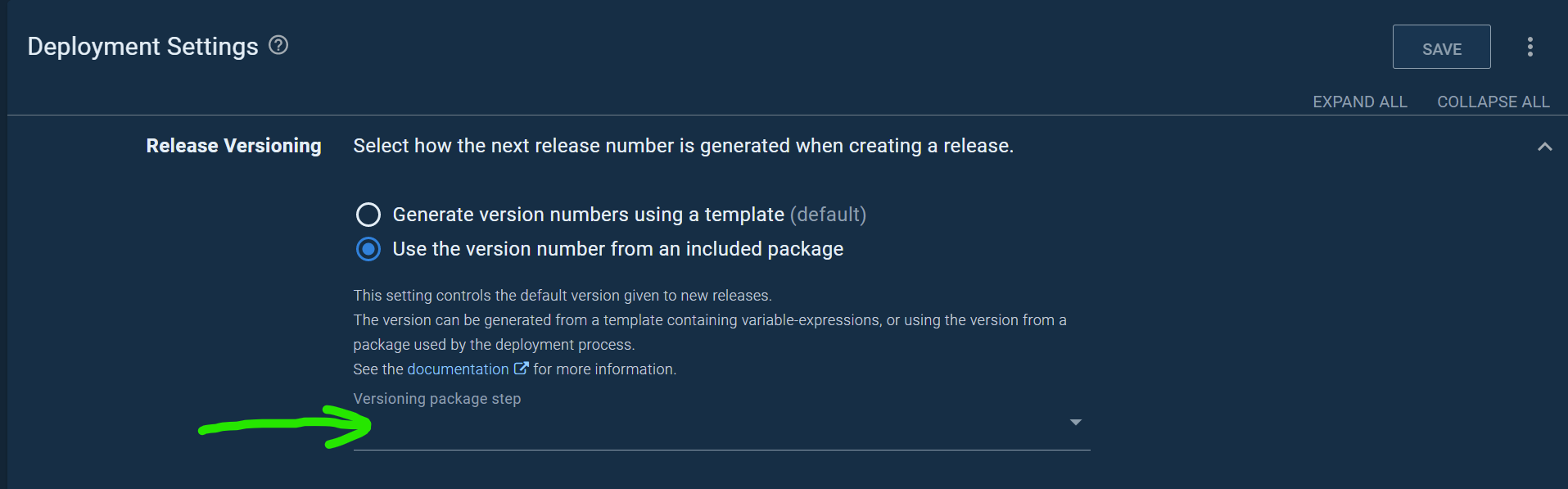 Release Versioning package step not displayed · Issue #7005 · OctopusDeploy/Issues · GitHub