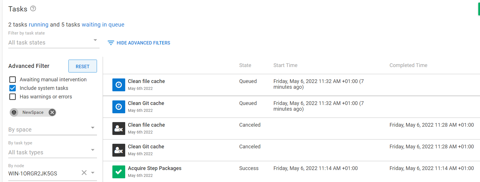 Tasks Can Be Assigned To A Node With Max Tasks Set To 0 Resulting In Them Never Running · Issue