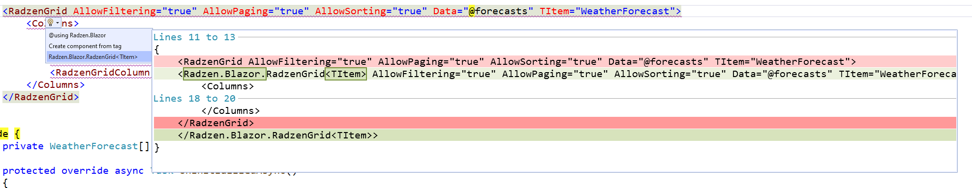 Razor light bulb - Fully qualify "generic" components does the right thing · Issue #4450 ...