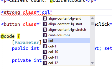 Razor Editor boostrap intelliSense does not works · Issue #4827 ...