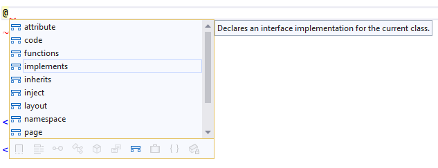 Occasionally when typing Razor directive completions are provided without C# completions · Issue ...