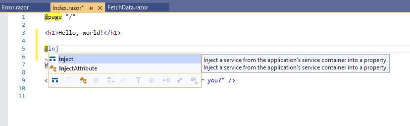 Razor Directive completion items have duplicate resolution text. · Issue #21189 · dotnet ...