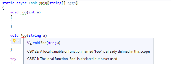 C# and razor do NOT support overloaded local functions · Issue #18543 ...