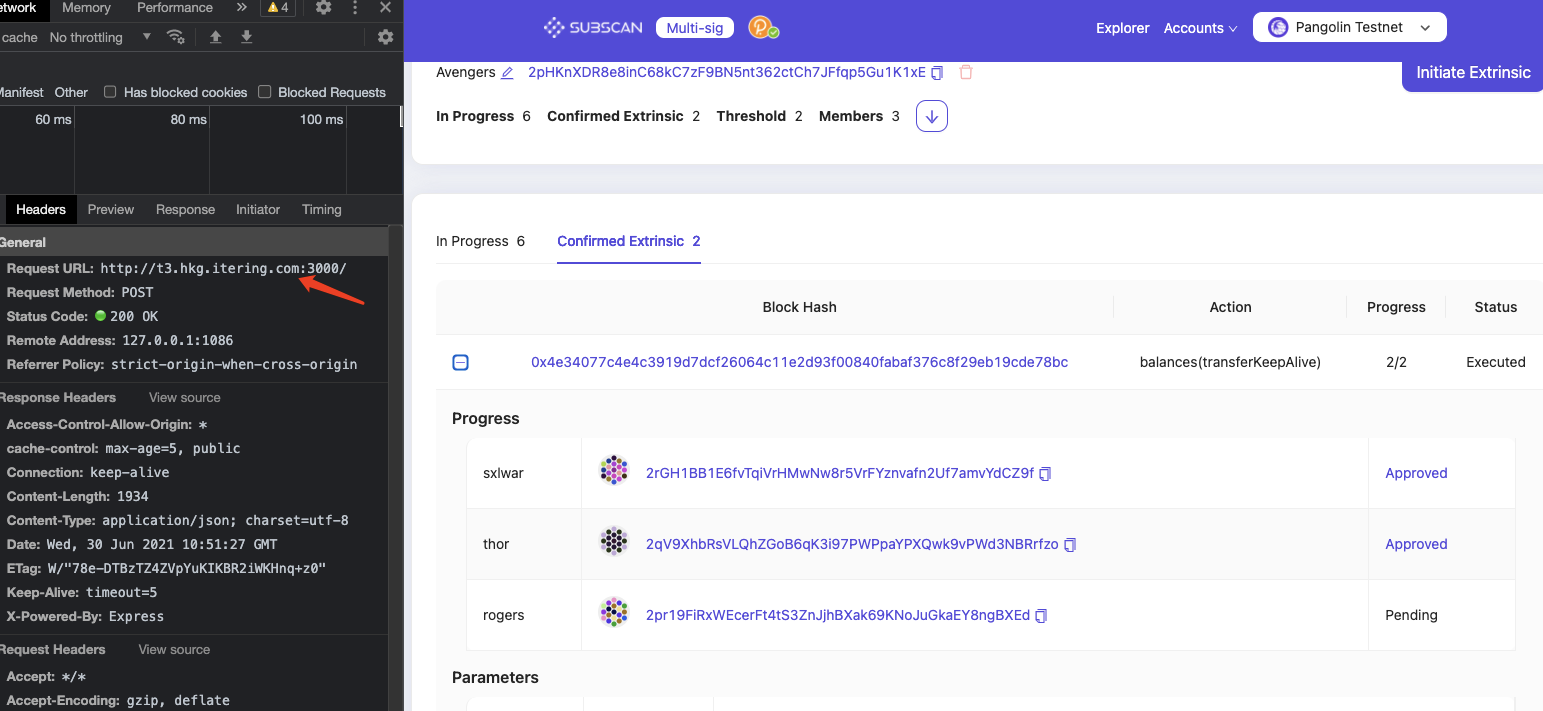 Data structure adpater with subql · Issue #4 · subscan-explorer/subscan-multisig-react · GitHub