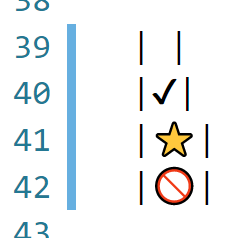 Emoji exceed monospace character width, breaking column alignment ...