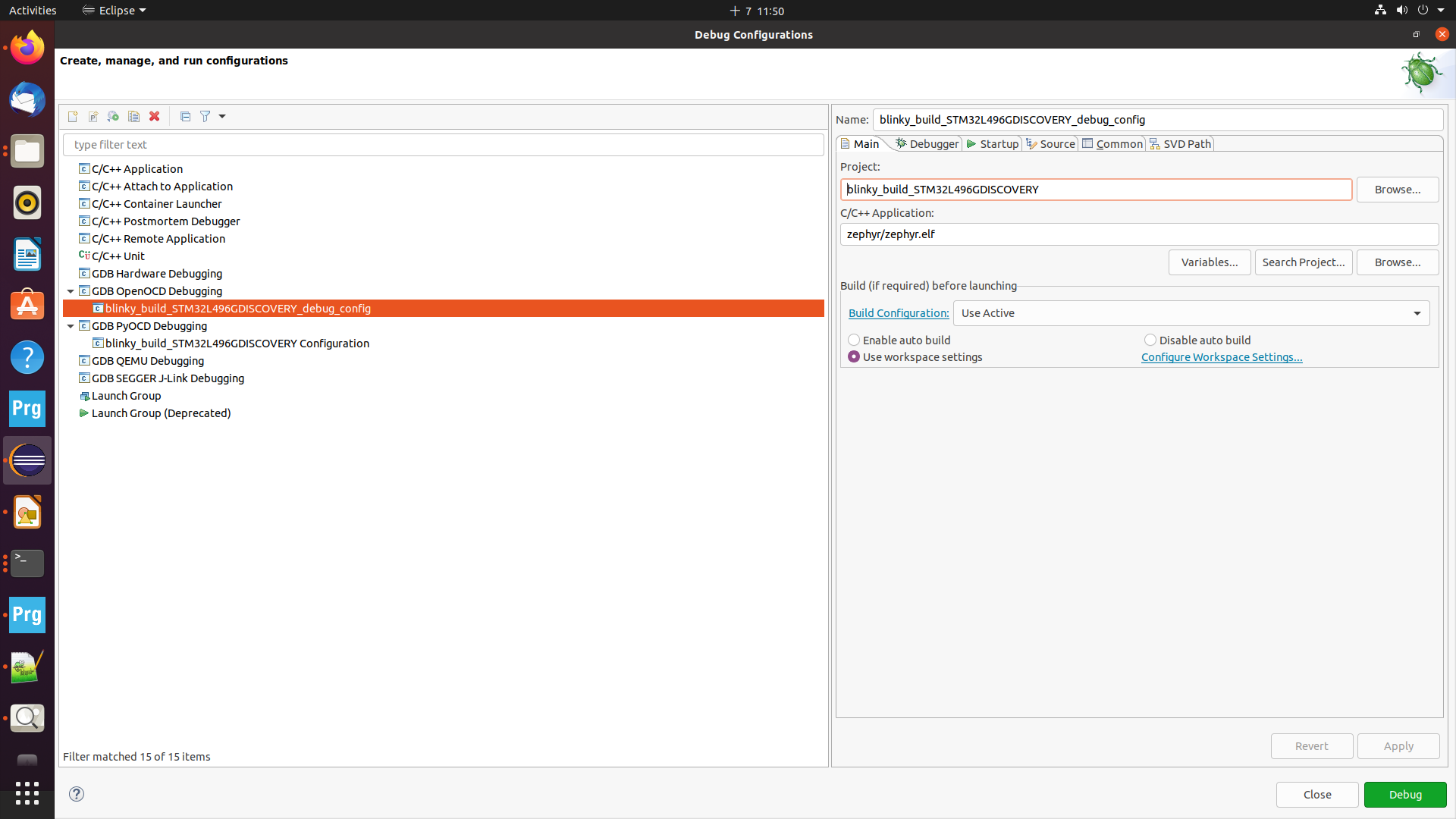 Errors when debuging application in Eclipse using STM32L496G-DISCO · Issue #39221 ...